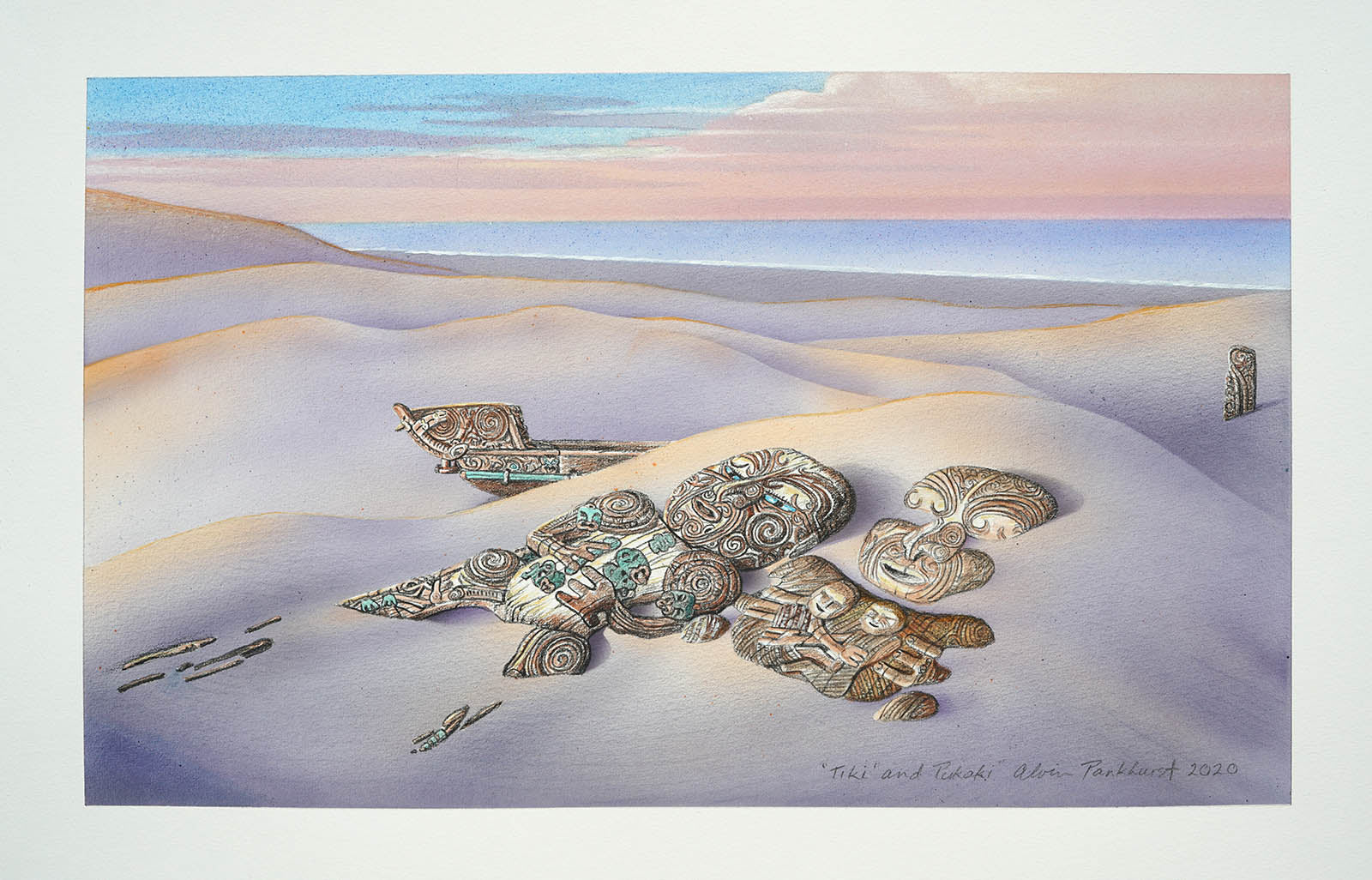 Pukaki and Tiki (90 MILE BEACH) – Pankhurst Gallery